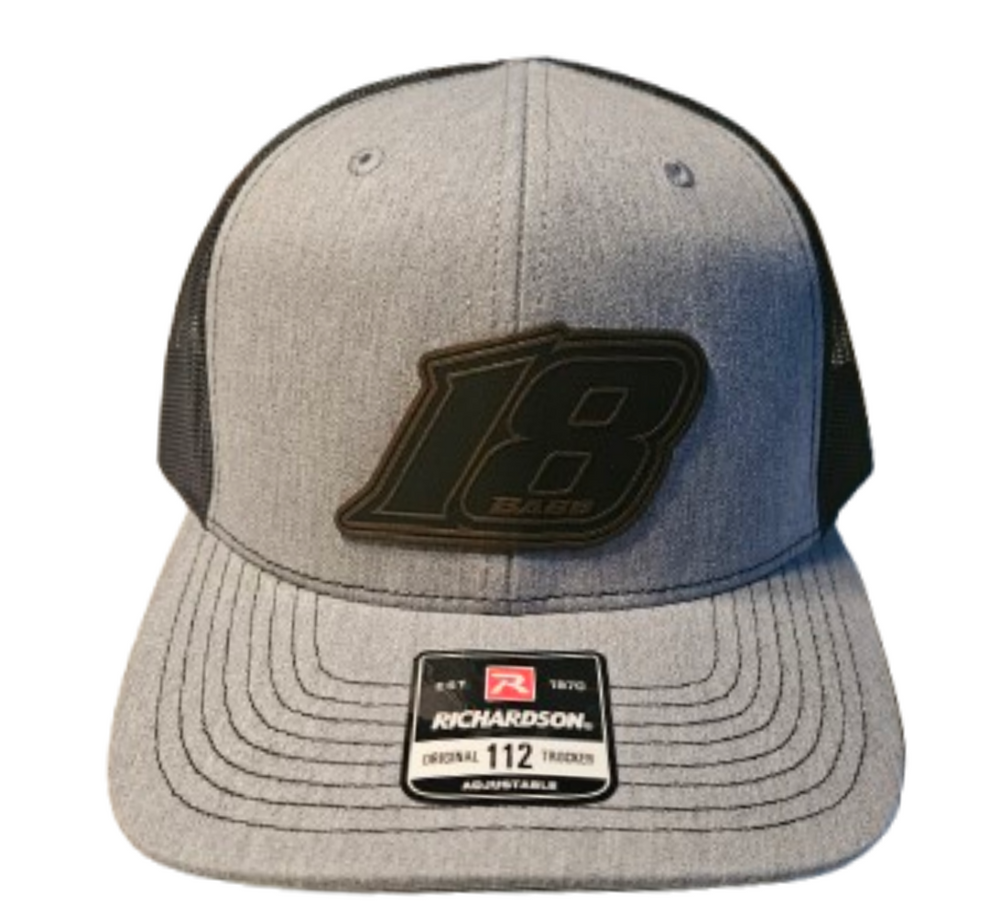 Shannon Babb Snap Back Leather Patch Hat (Charcoal / Black) – Trackside ...